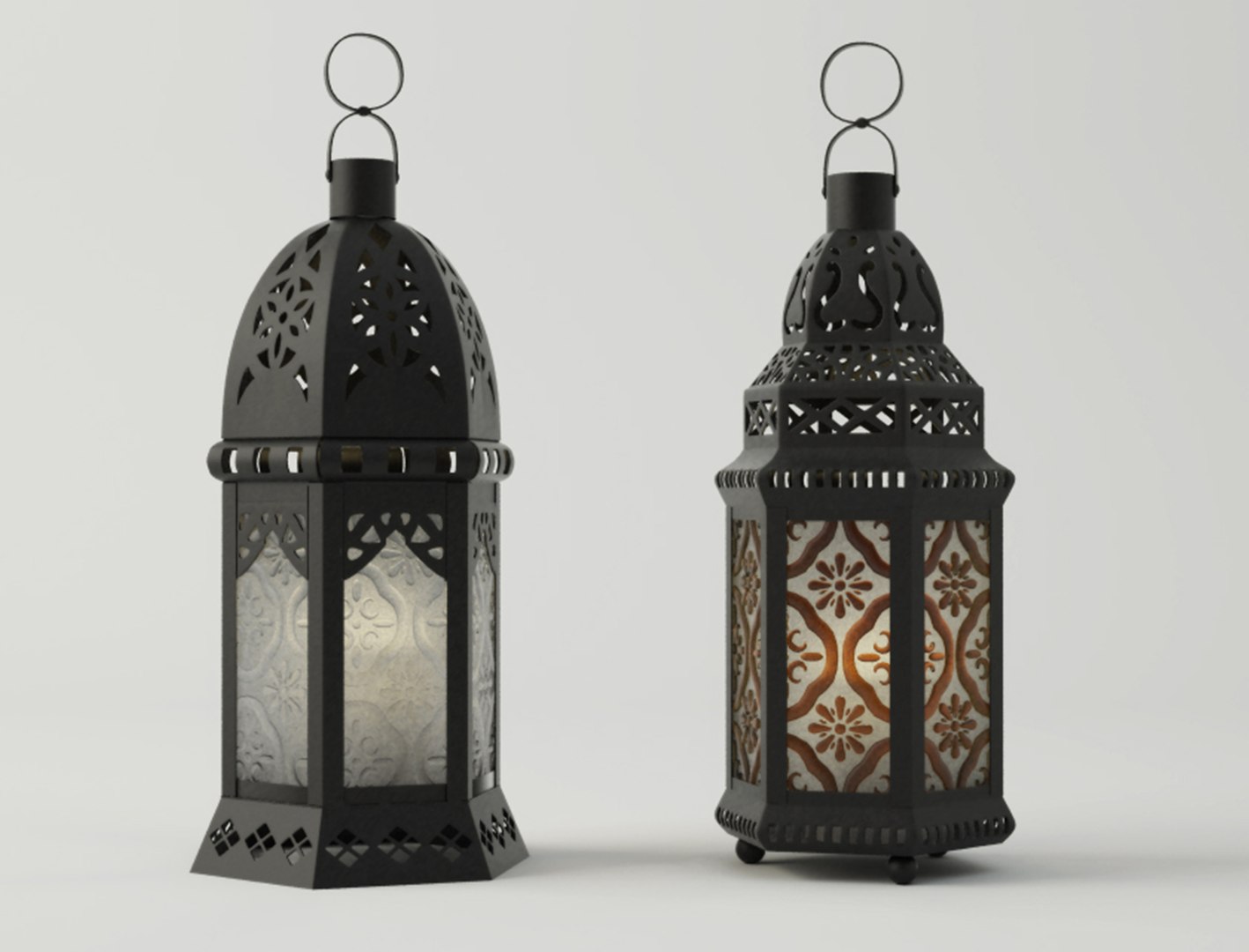 Moroccan Lanterns 3D Model - TurboSquid 1194079