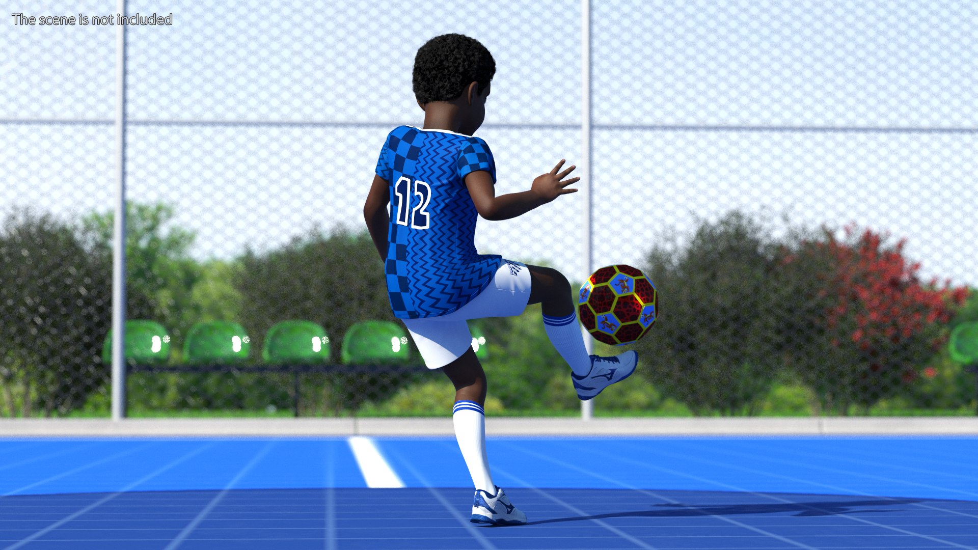 Black Child Boy With Ball Rigged 3D - TurboSquid 1952771