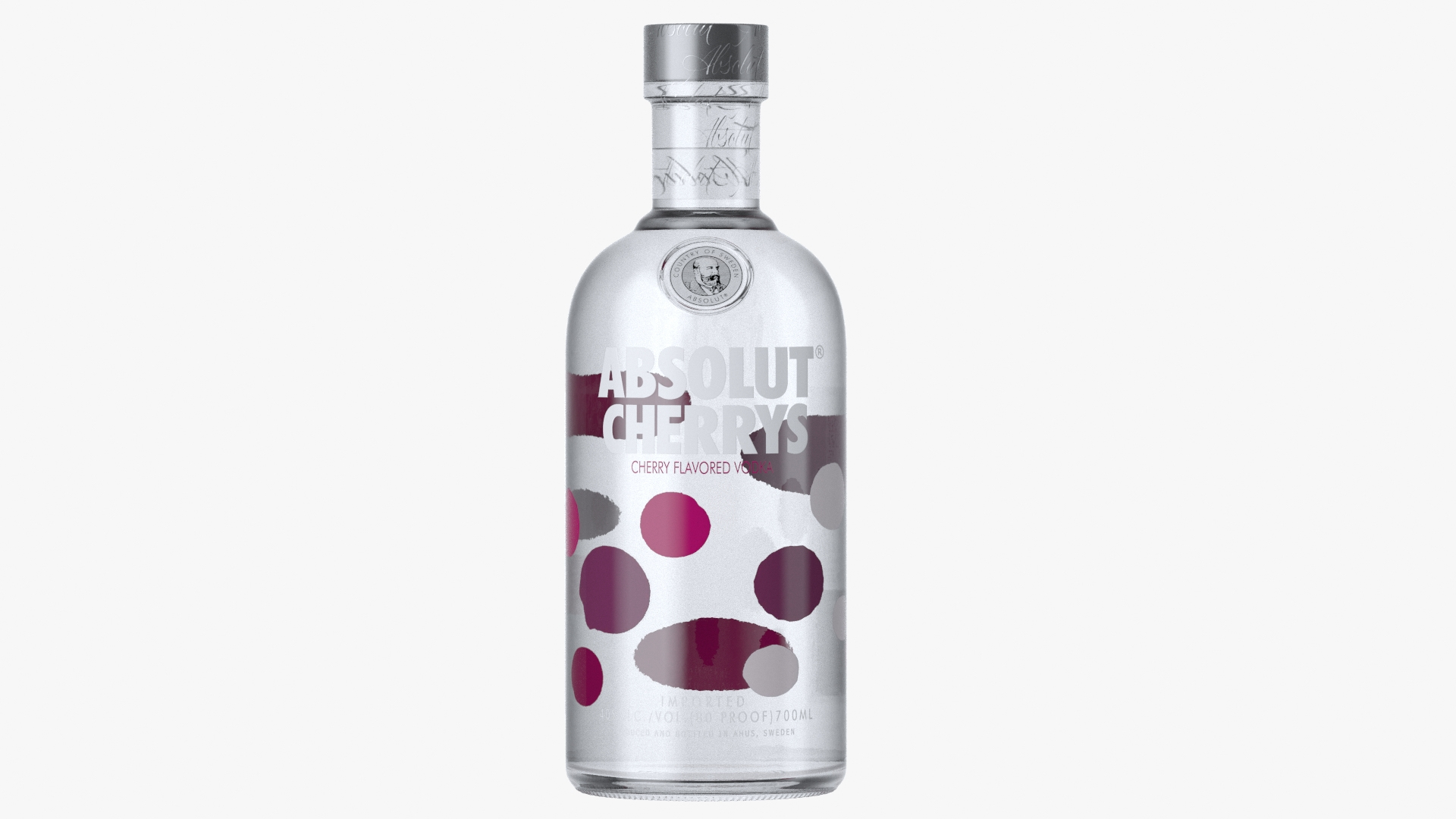 Absolut Cherrys Vodka Bottle 3D Model - TurboSquid 1477448