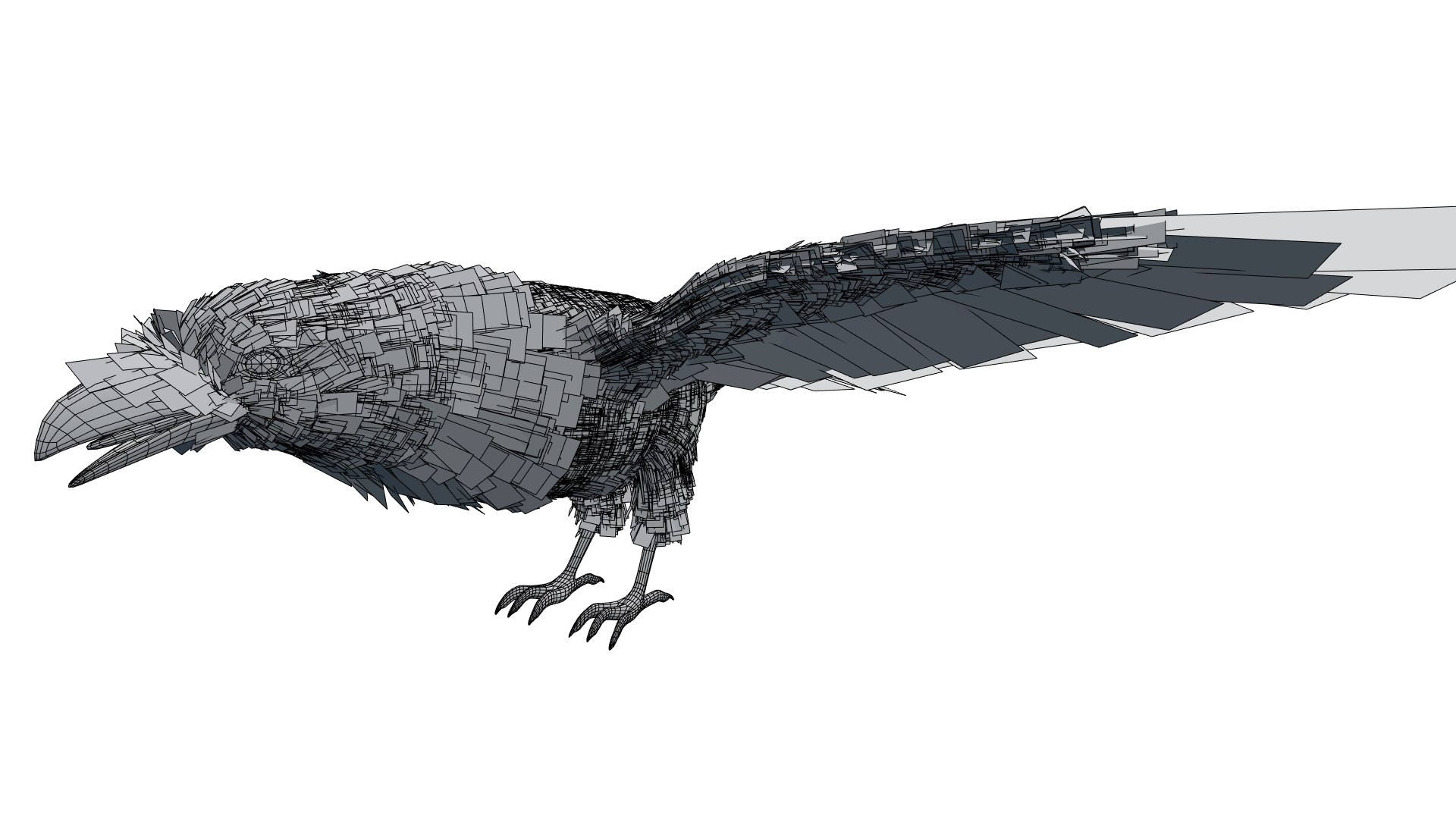 3D Raven Pbr Materials Animation Model - TurboSquid 1582275