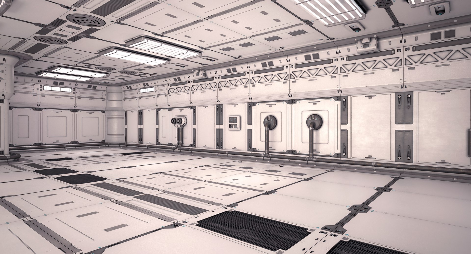 Sci Fi Lab Interior 3D Model - TurboSquid 1356433