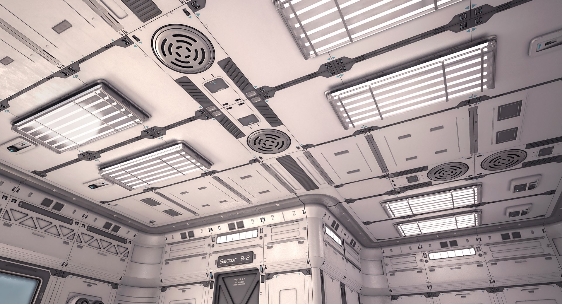 Sci Fi Lab Interior 3D Model - TurboSquid 1356433