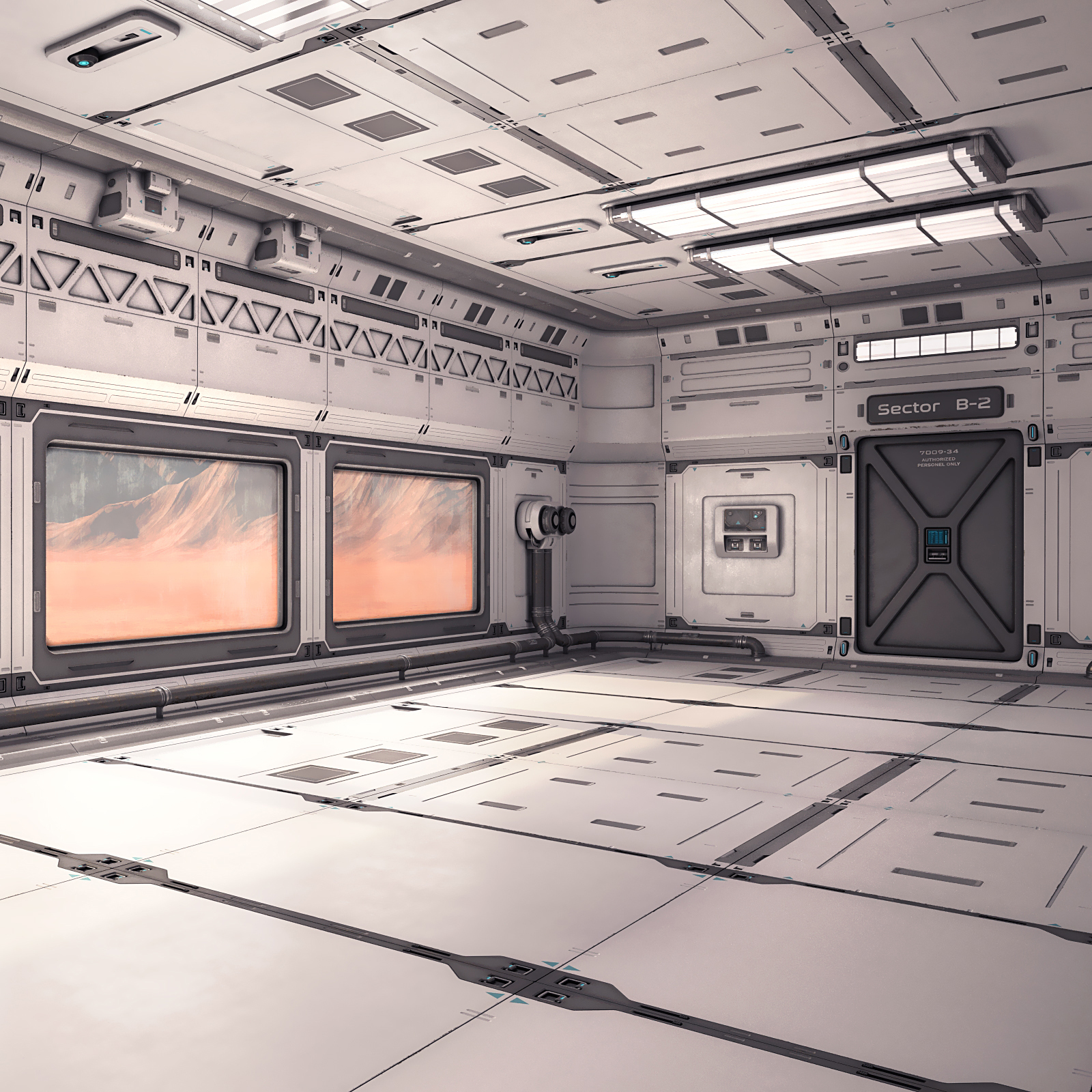 Sci fi lab interior 3D model - TurboSquid 1356433