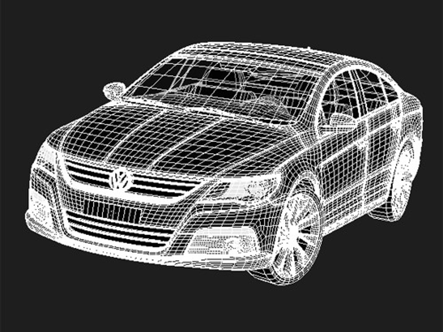 Volkswagen Passat Cc Luxury 3d Model