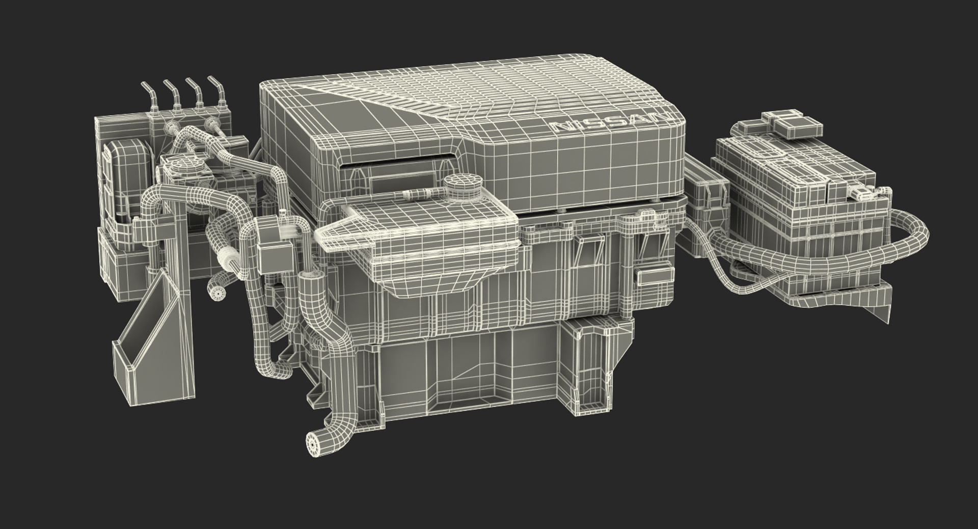 3D Nissan Leaf Engine 3 Model - TurboSquid 1428164