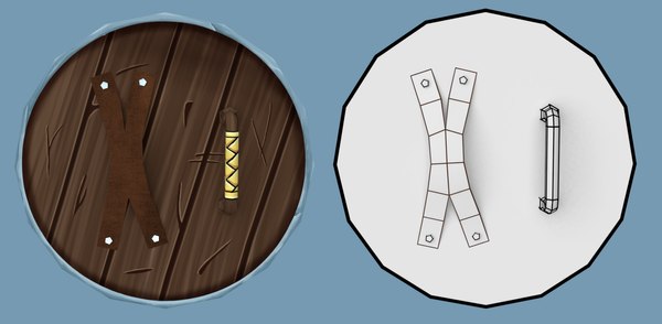 Weapons shield set 3D model - TurboSquid 1334849