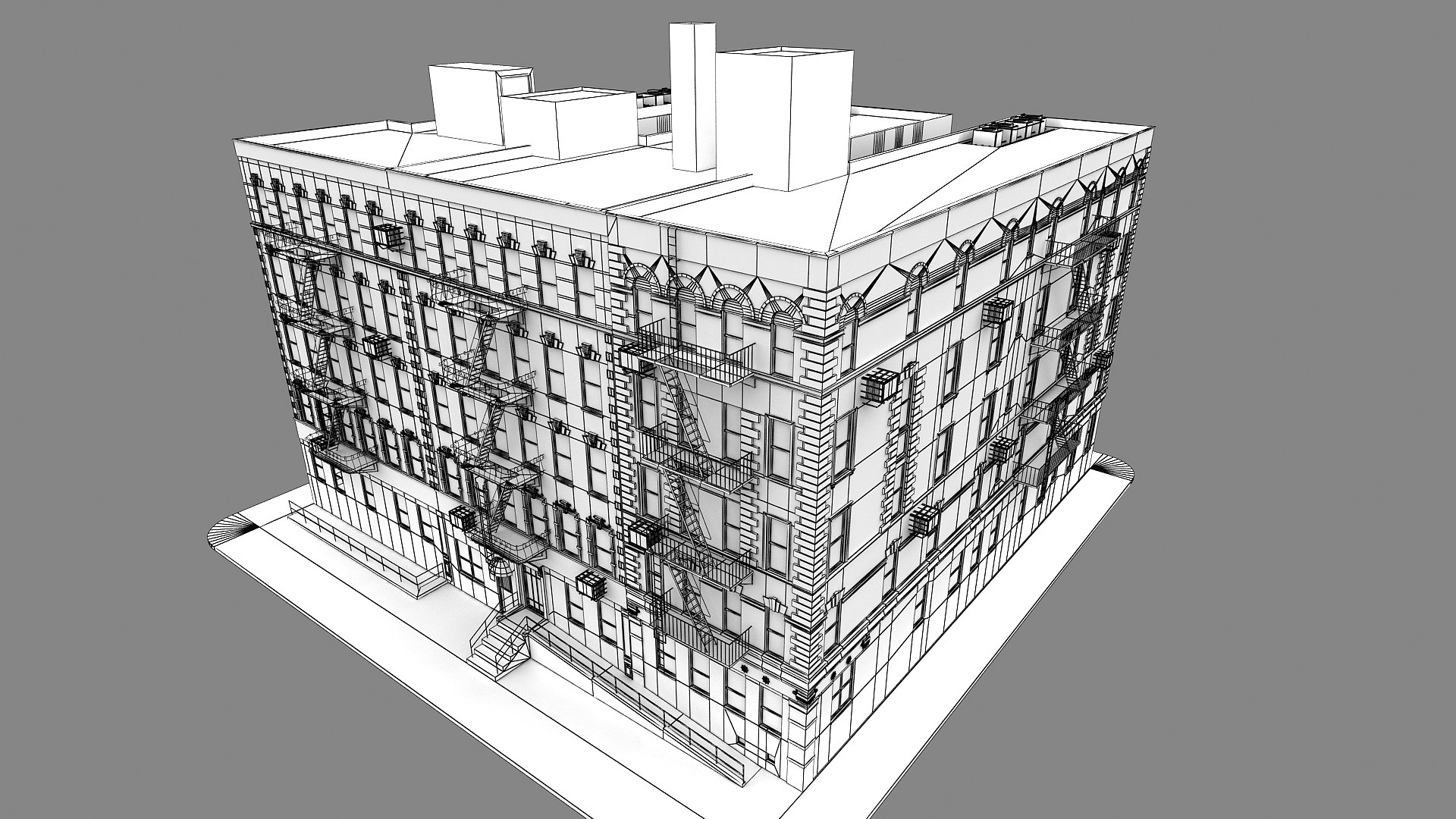 NYC New York City Building 3d model 04 model - TurboSquid 1900963