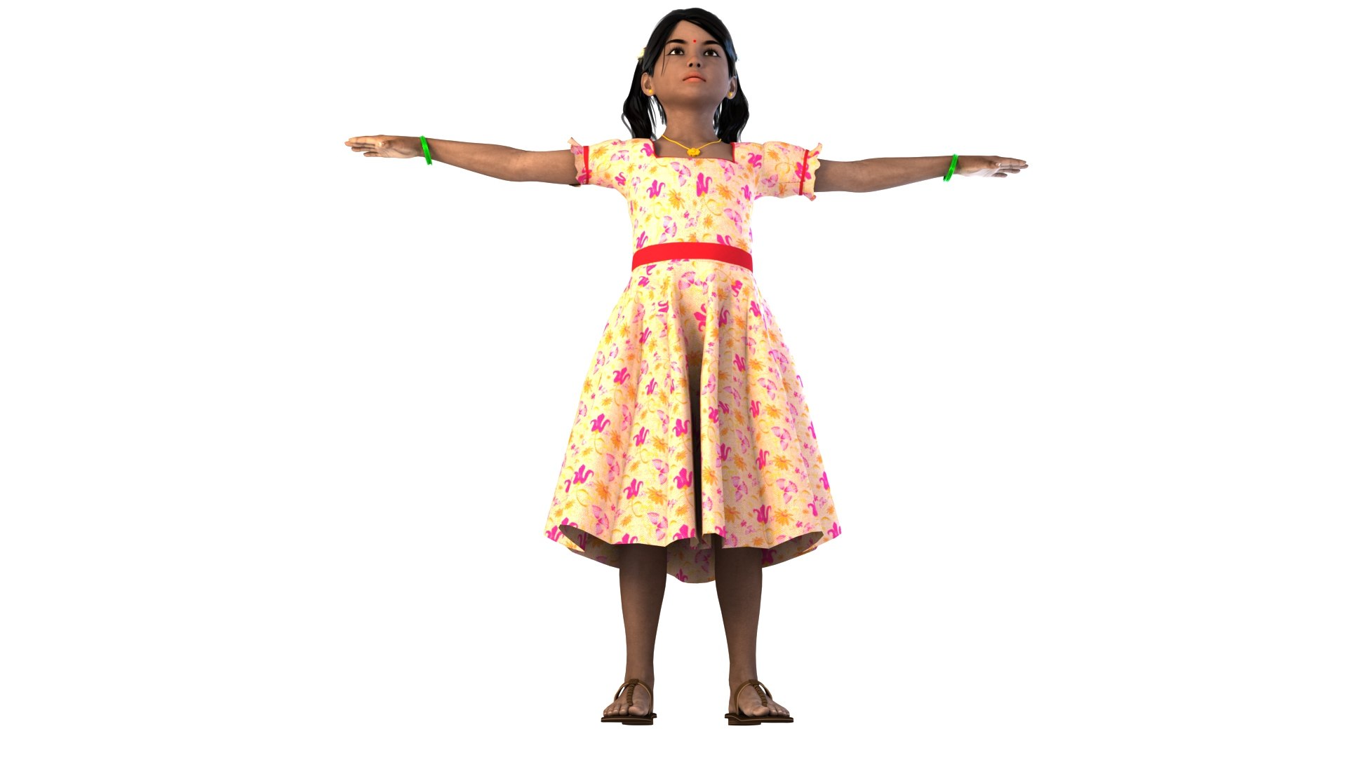 Indian Girl 3D Model - TurboSquid 2349410