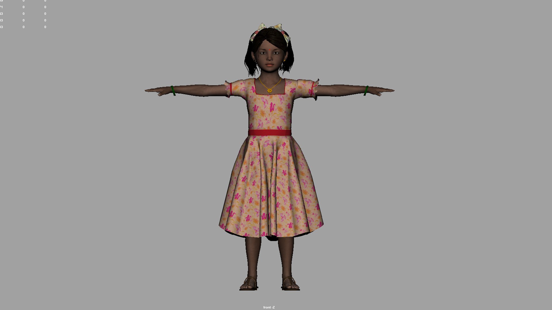 Indian Girl 3D Model - TurboSquid 2349410