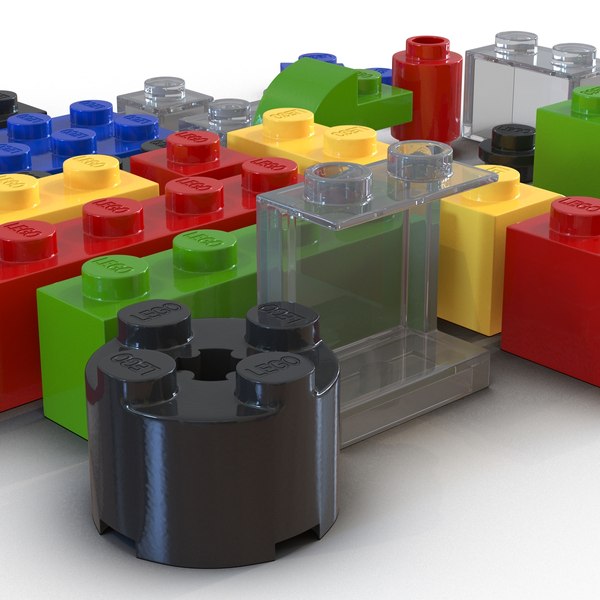 lego bricks set design 3d model