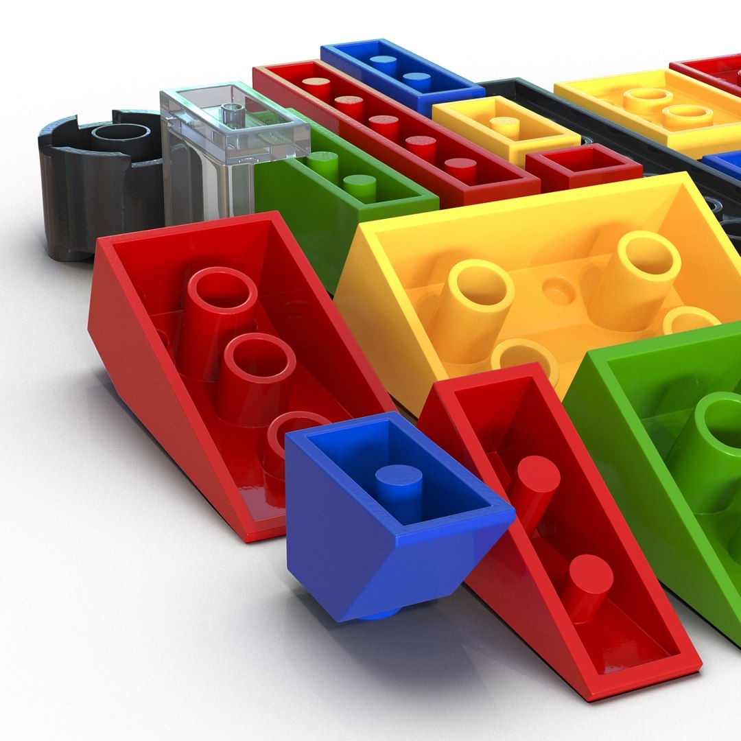Lego Bricks Set Design 3d Model