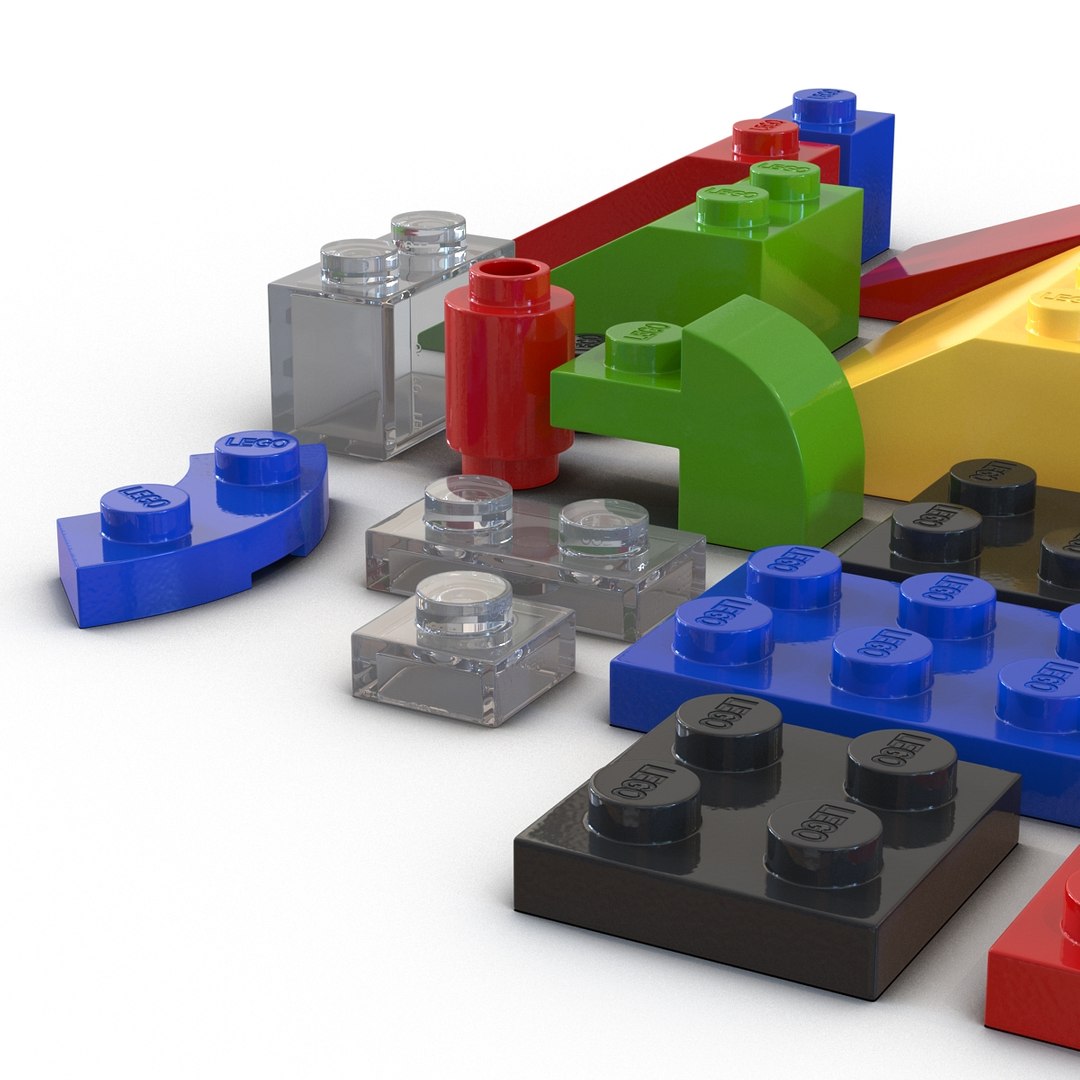 Lego Bricks Set Design 3d Model