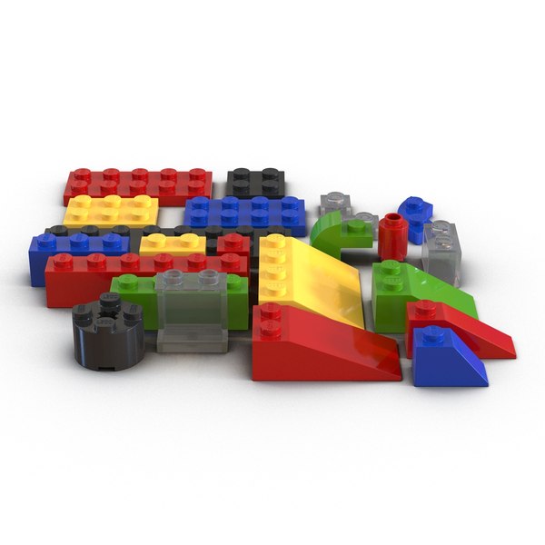 lego bricks set design 3d model
