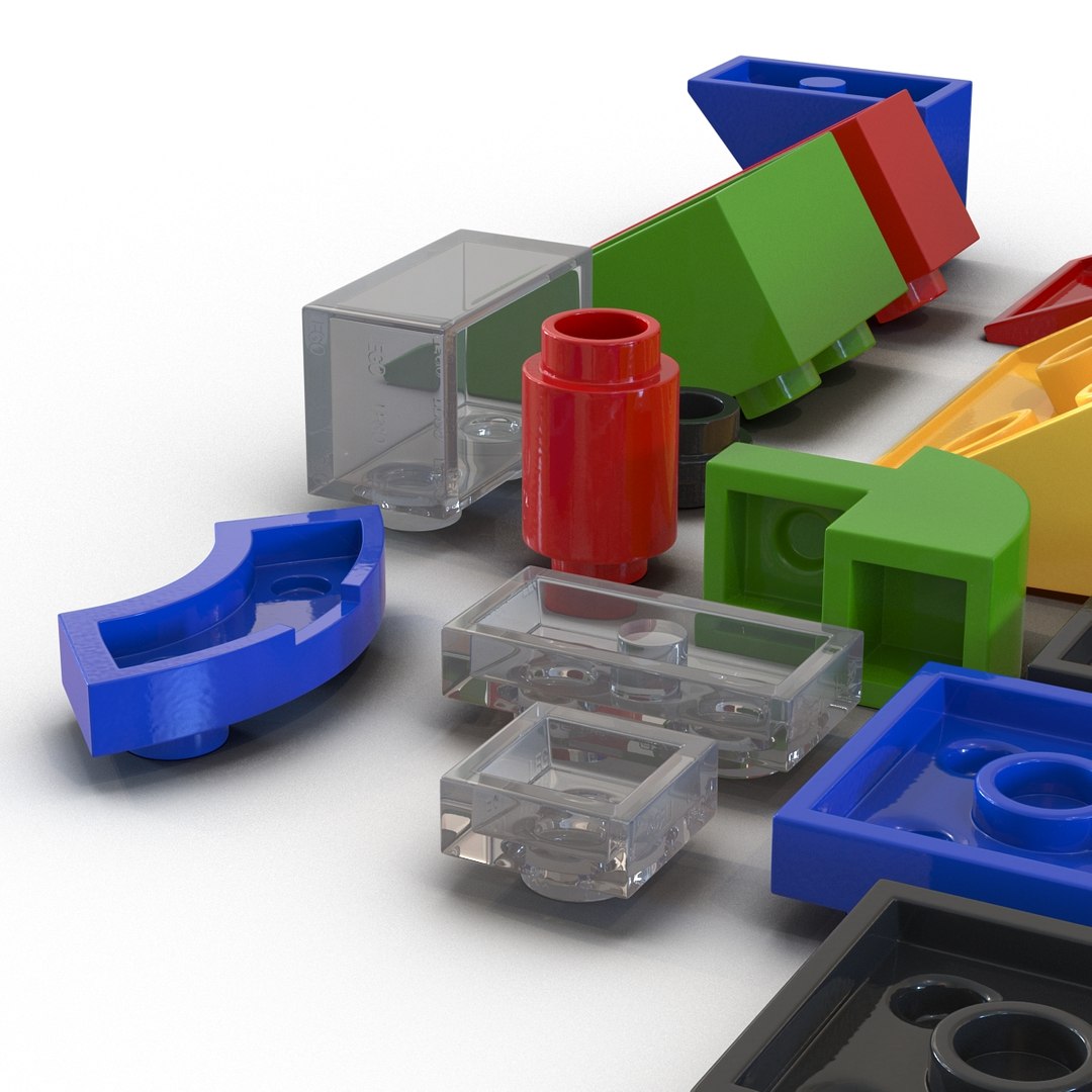 Lego Bricks Set Design 3d Model