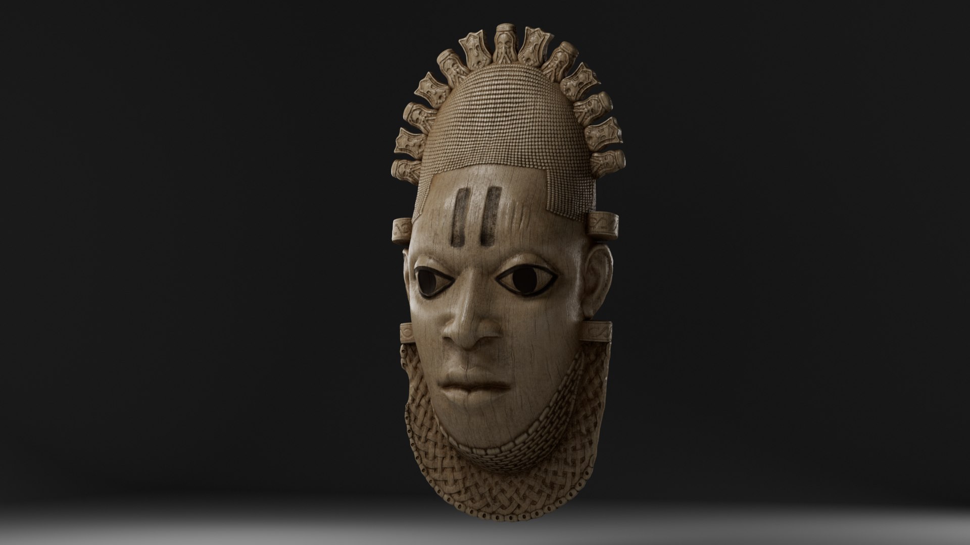 Mask Of Queen Idia Model - TurboSquid 1960622