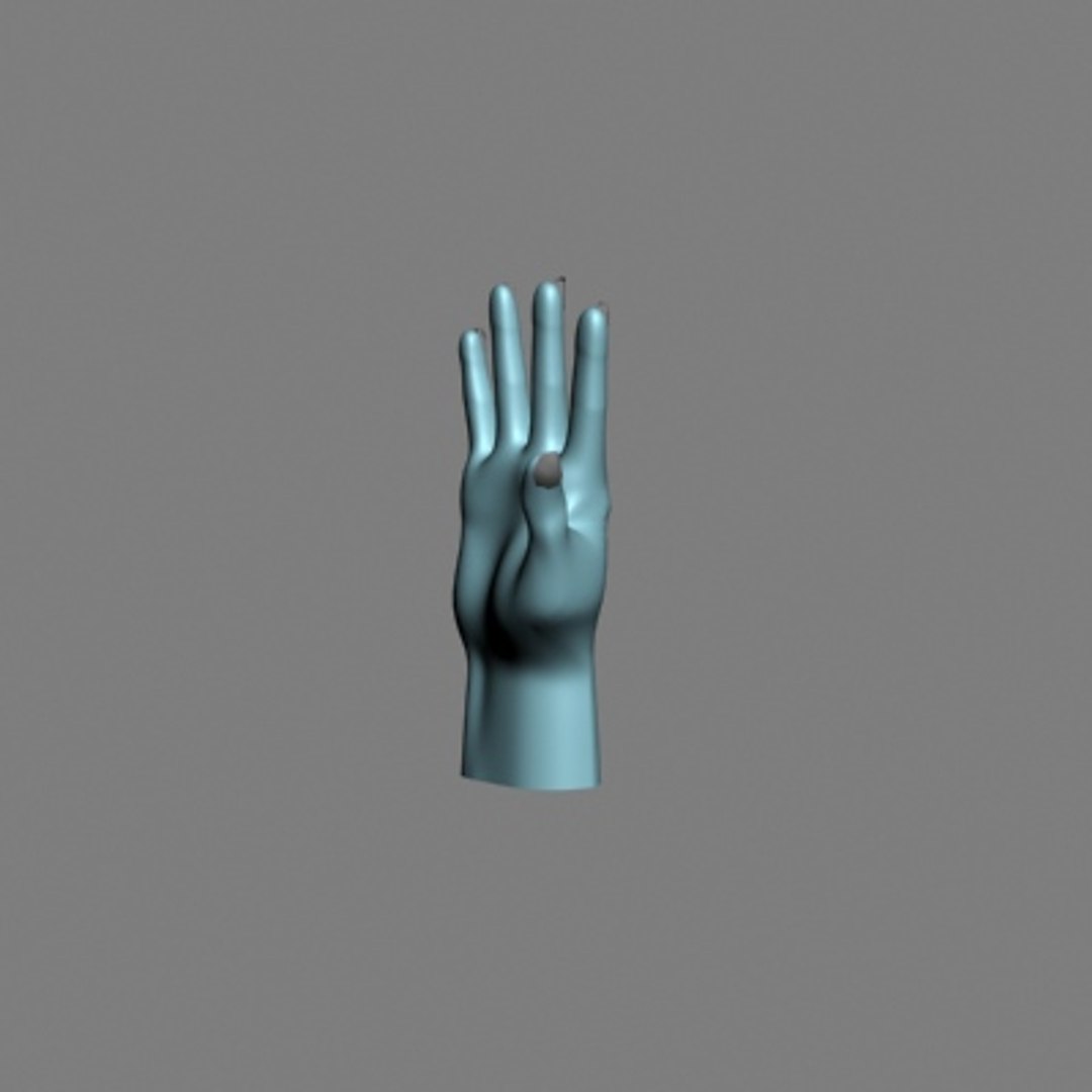 free female hand 3d model