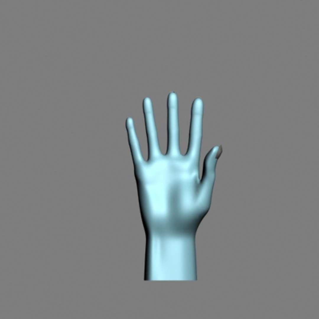 free female hand 3d model