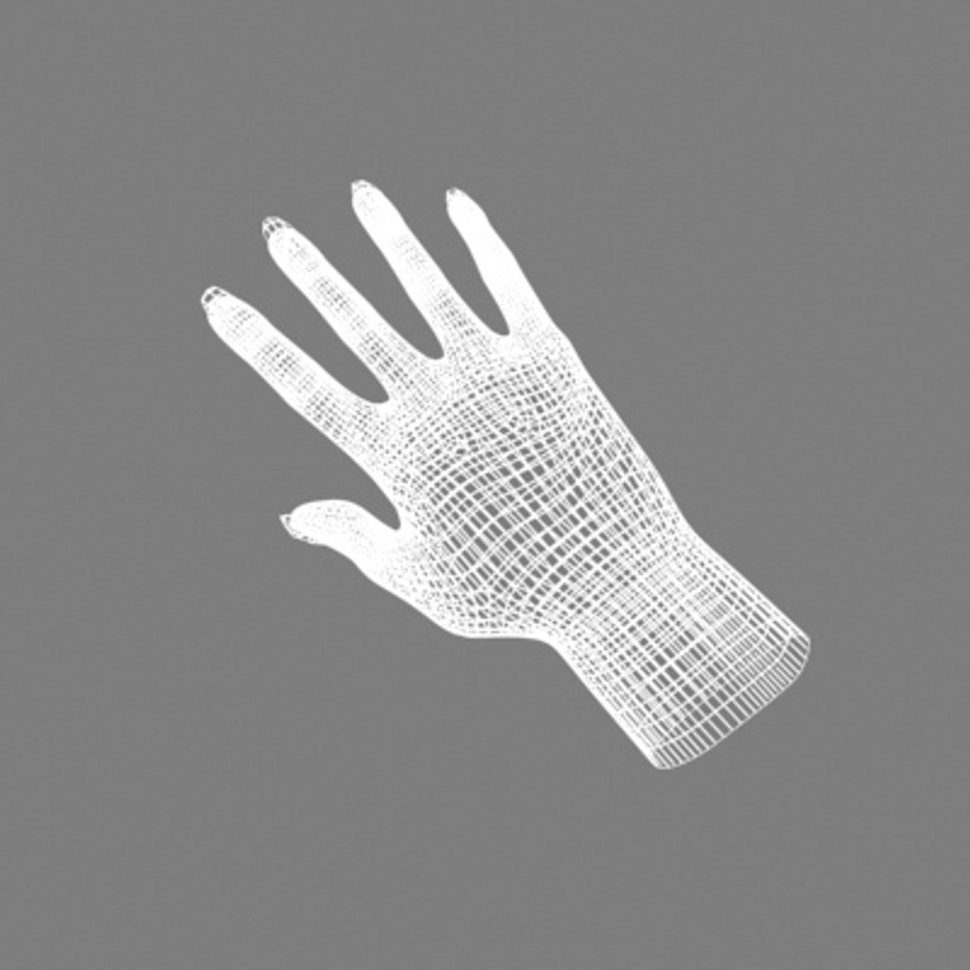 free female hand 3d model