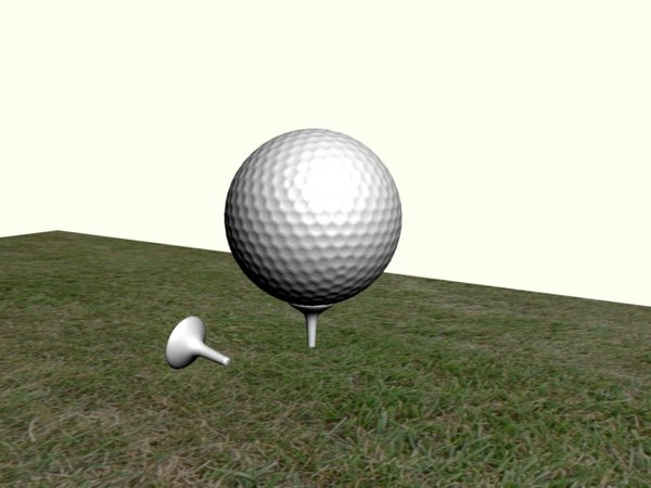3d model of golf ball