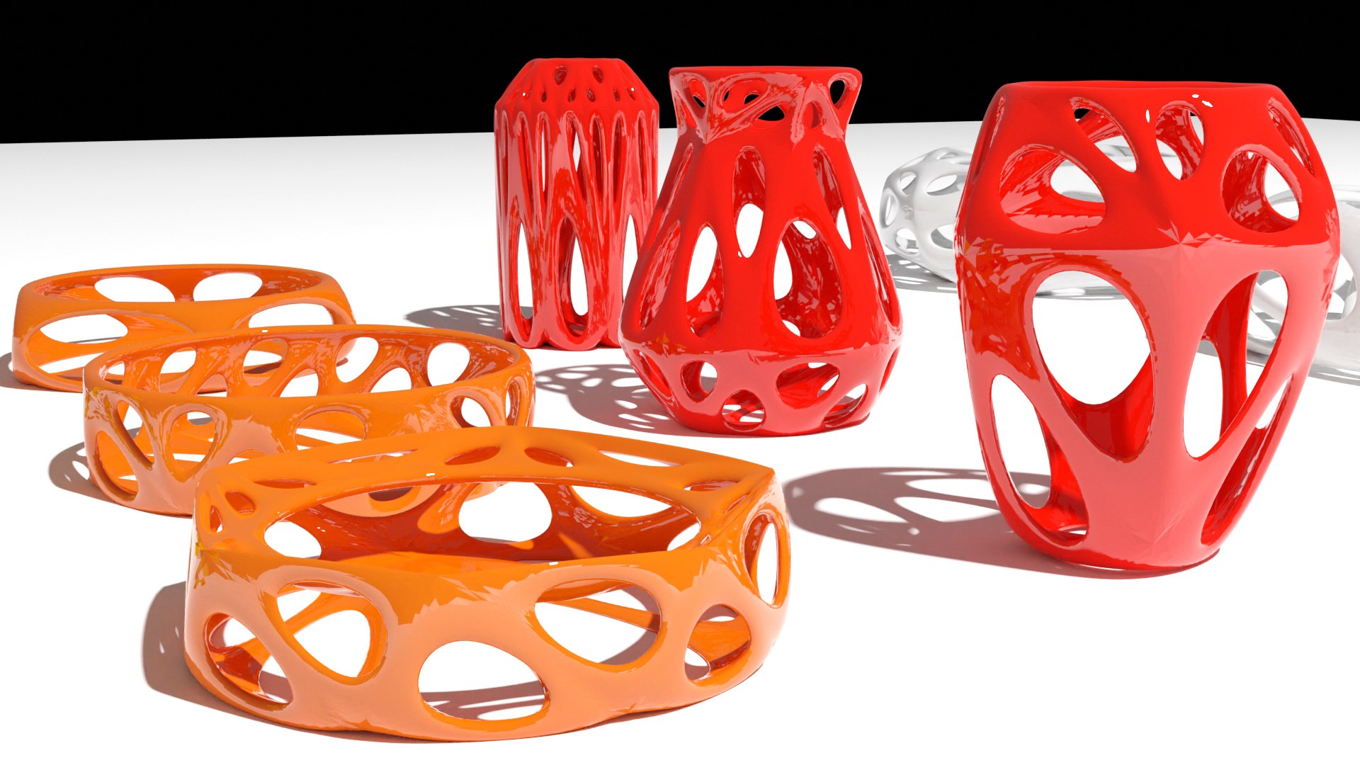 3D Organic Skeletal Vases - TurboSquid 2062138