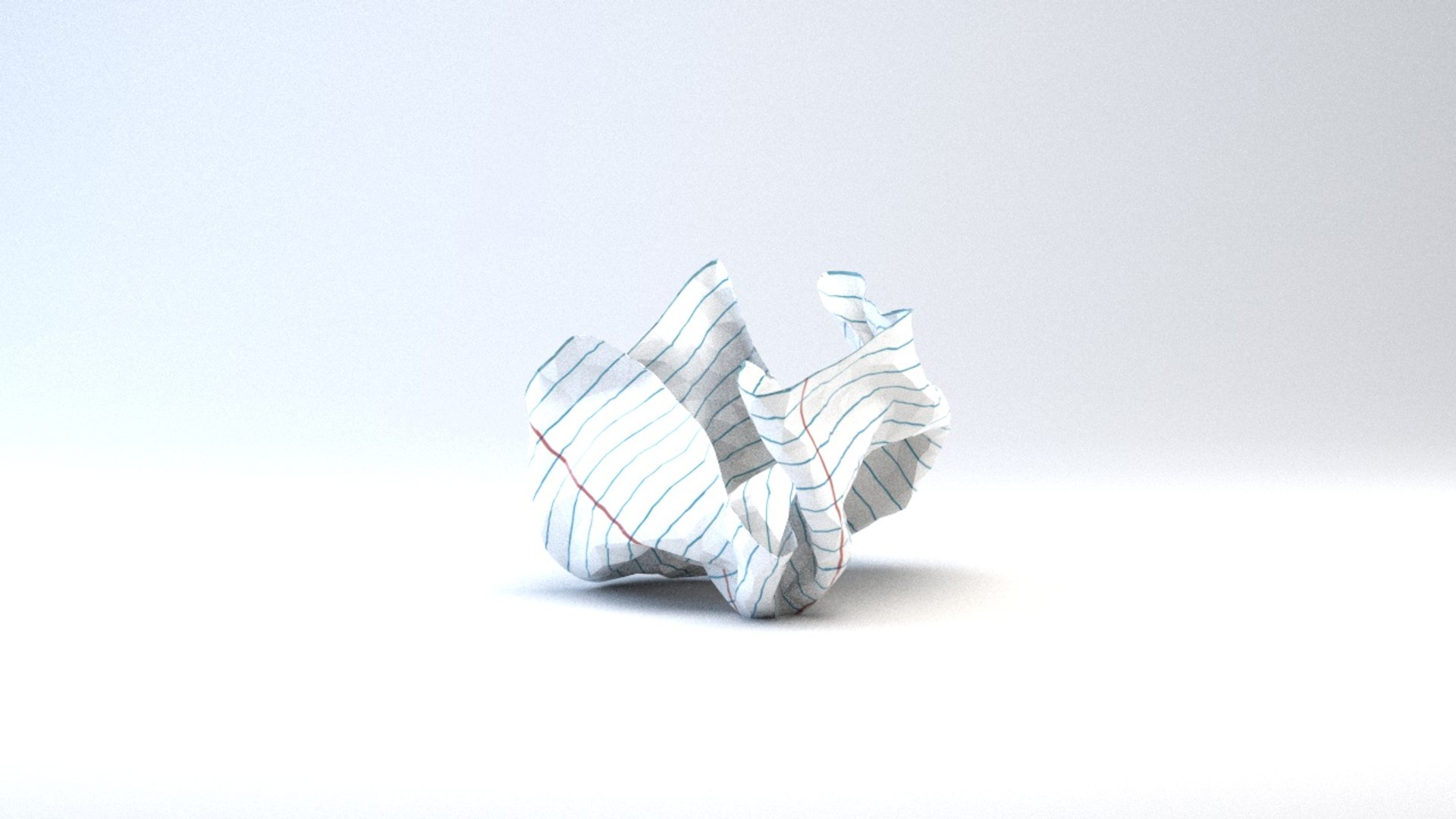 3D Crushed Paper Ball Model - TurboSquid 1531075
