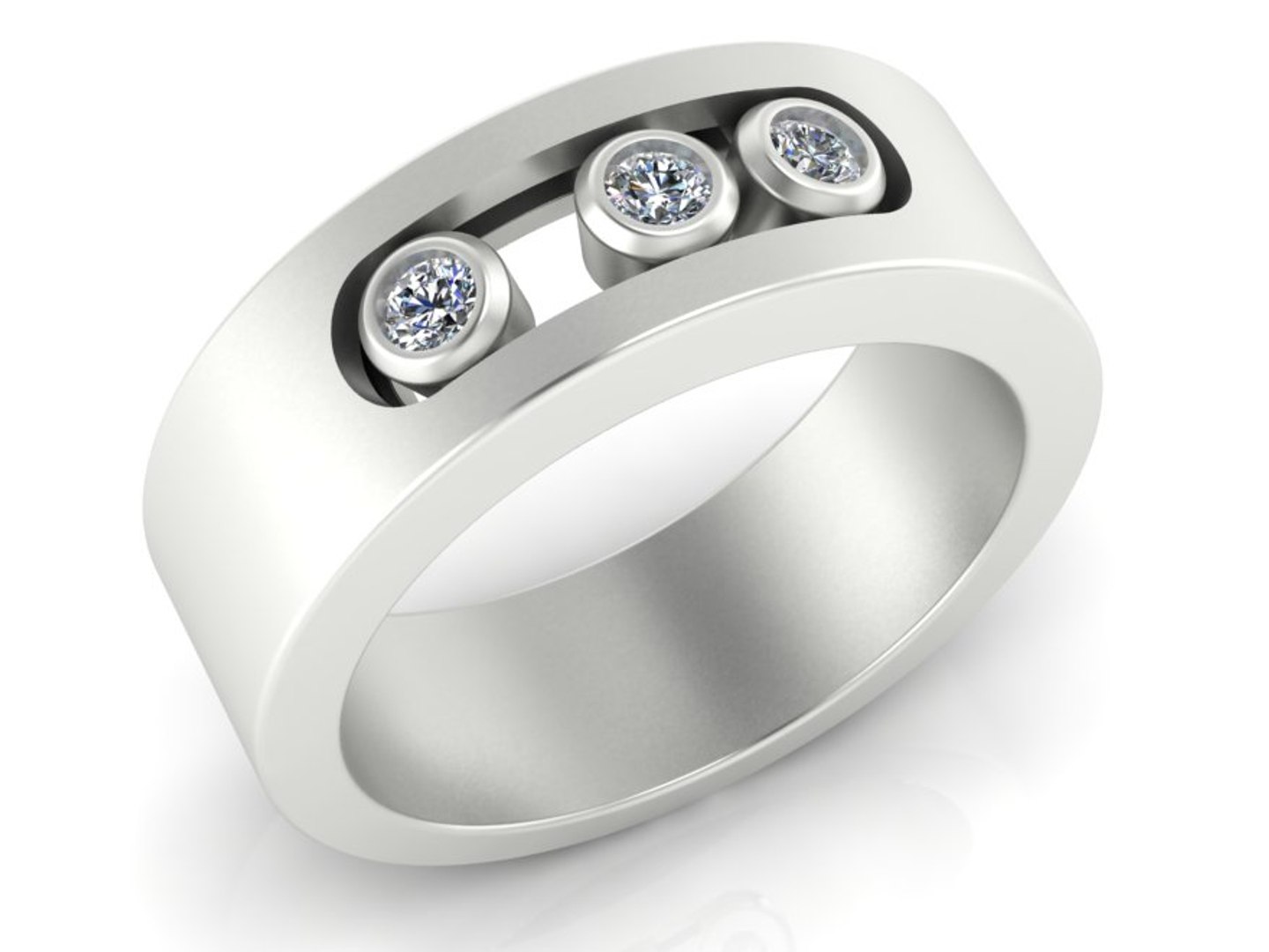 Ring movable stones 3D model - TurboSquid 1682849