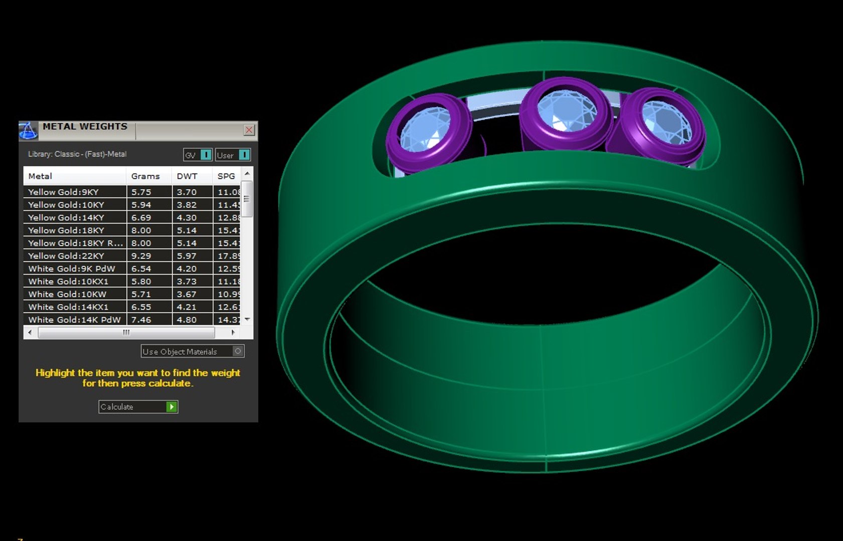 Ring movable stones 3D model - TurboSquid 1682849