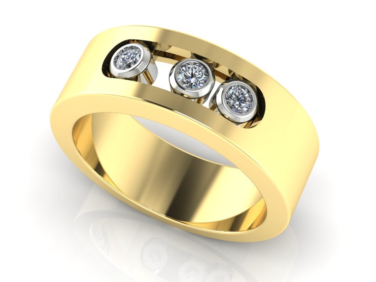 Ring movable stones 3D model - TurboSquid 1682849