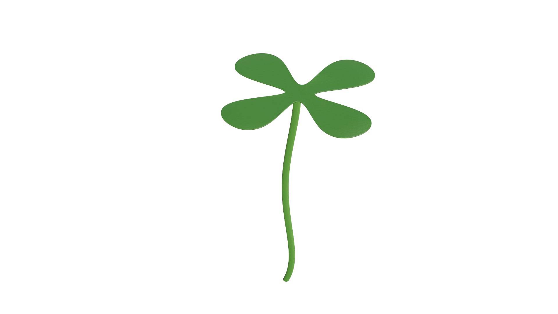 3D Four Leaf Clover Model - TurboSquid 1842385