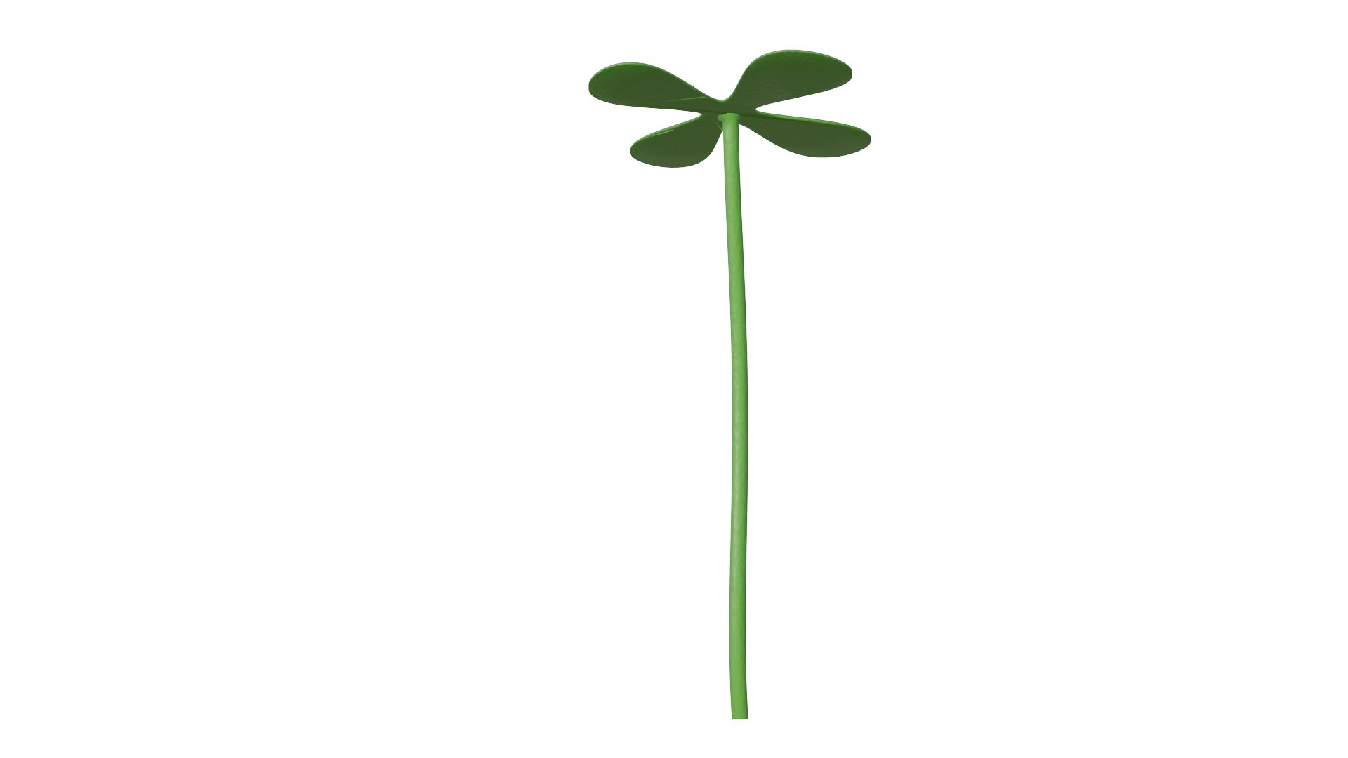 3D Four Leaf Clover Model - TurboSquid 1842385