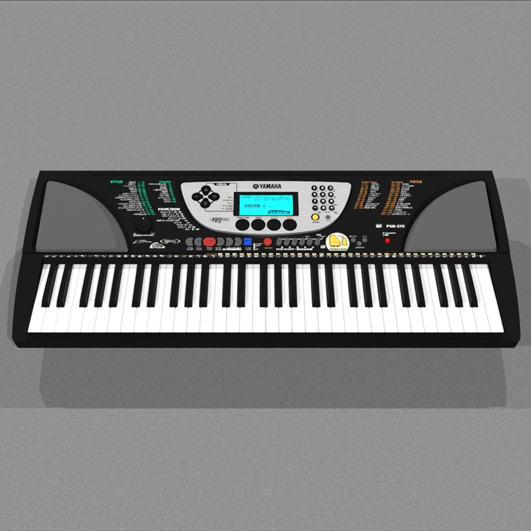 3d C4d Piano Synthesizer Keyboard