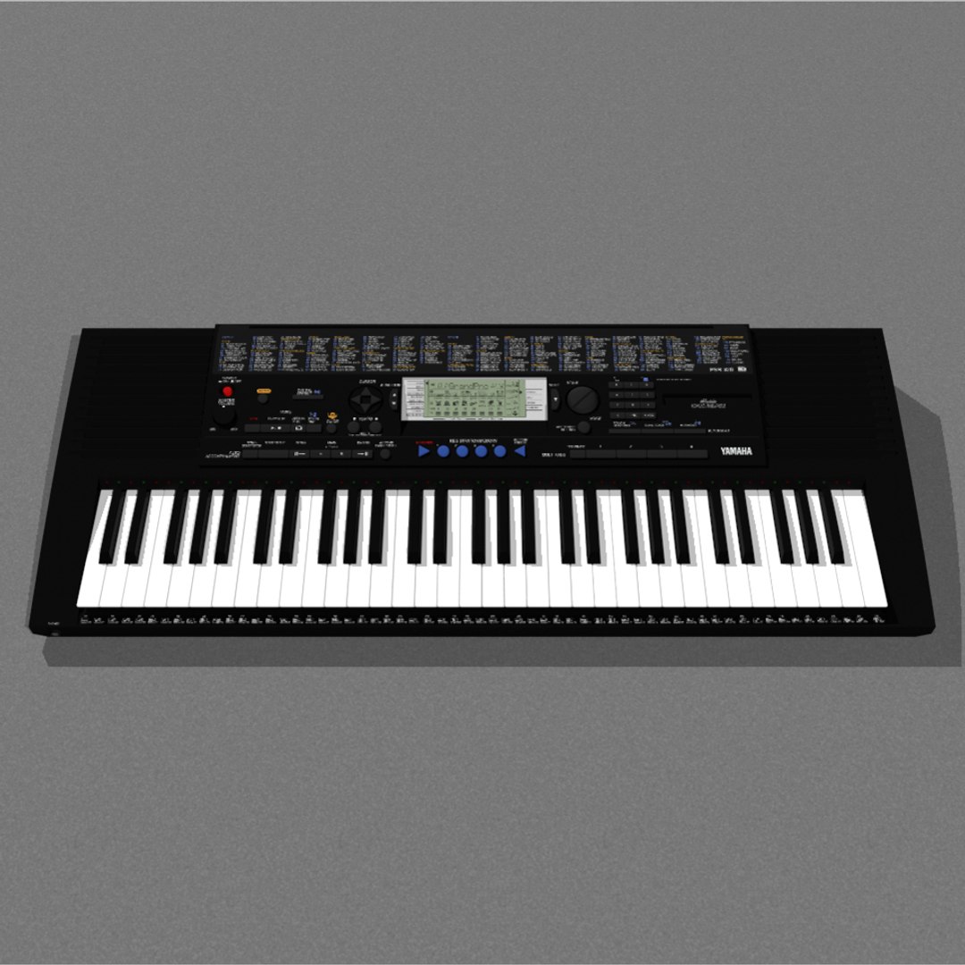 3d C4d Piano Synthesizer Keyboard