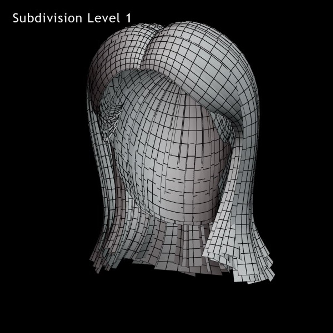 Barbara Hair Human Character 3d Obj
