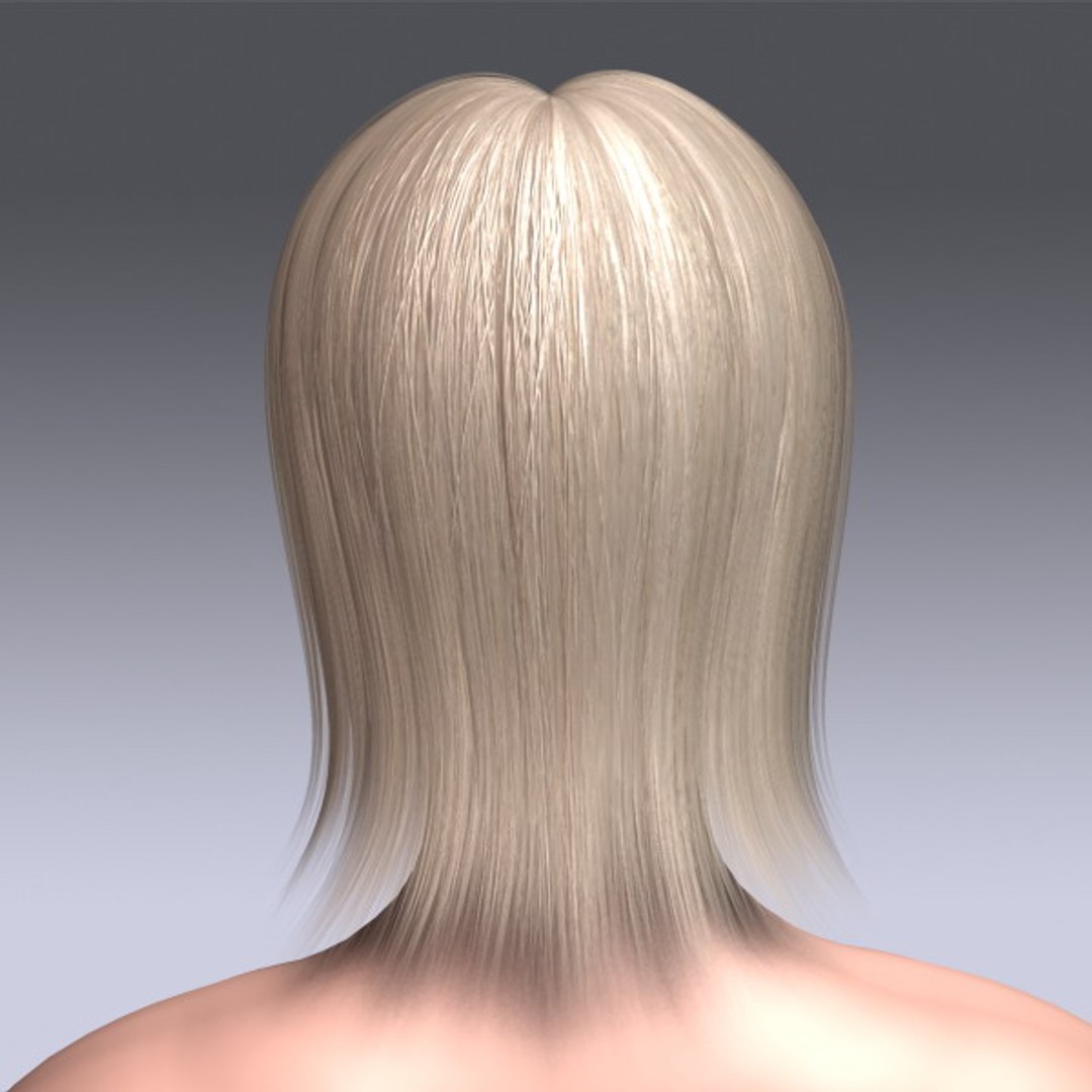 Barbara Hair Human Character 3d Obj