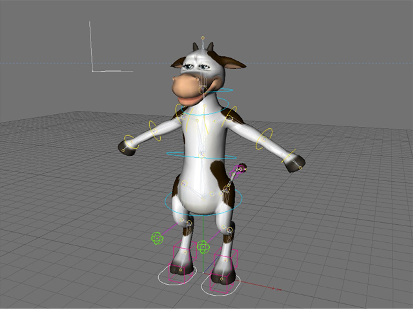 standing cow 3d c4d