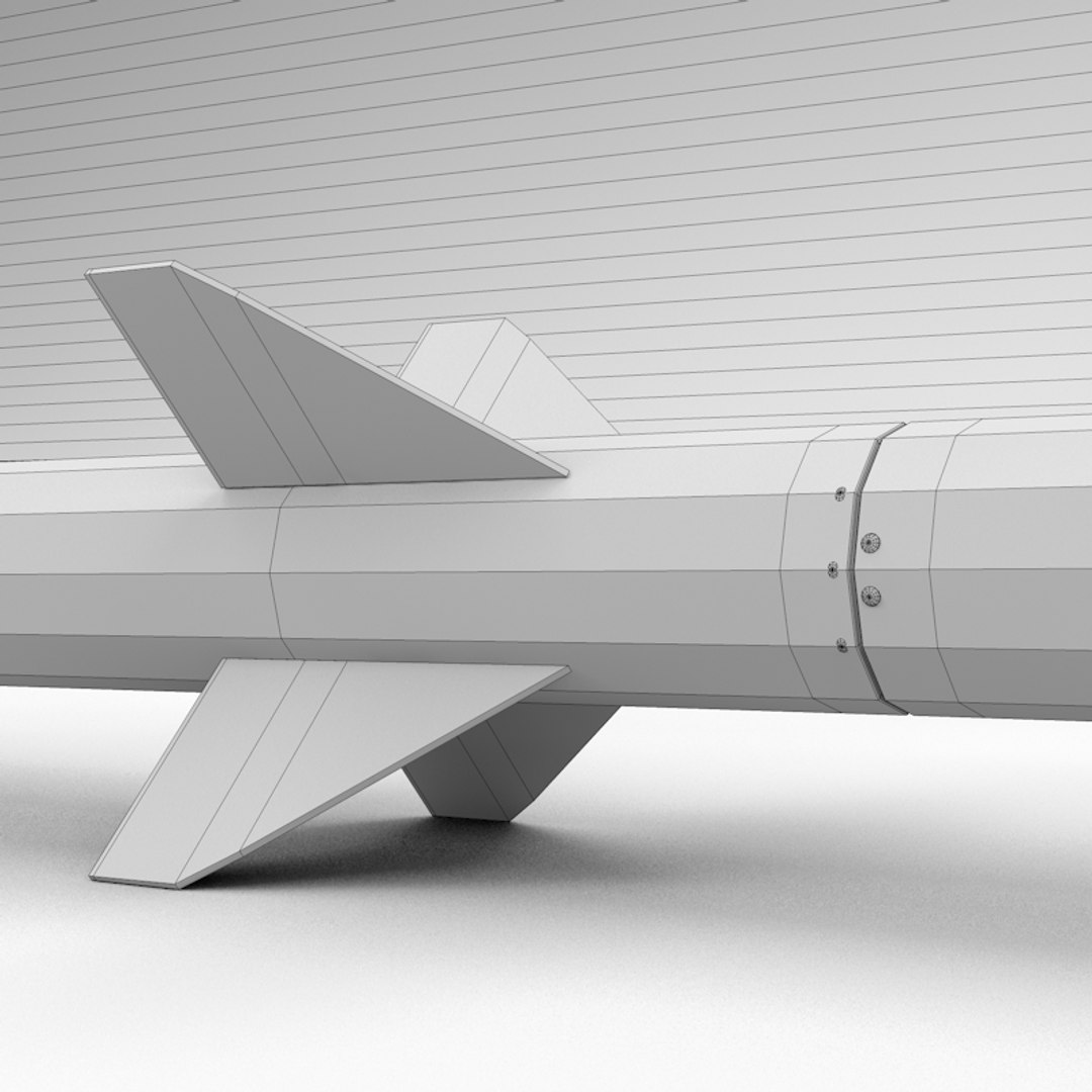 Aim-120 Missile 3d C4d