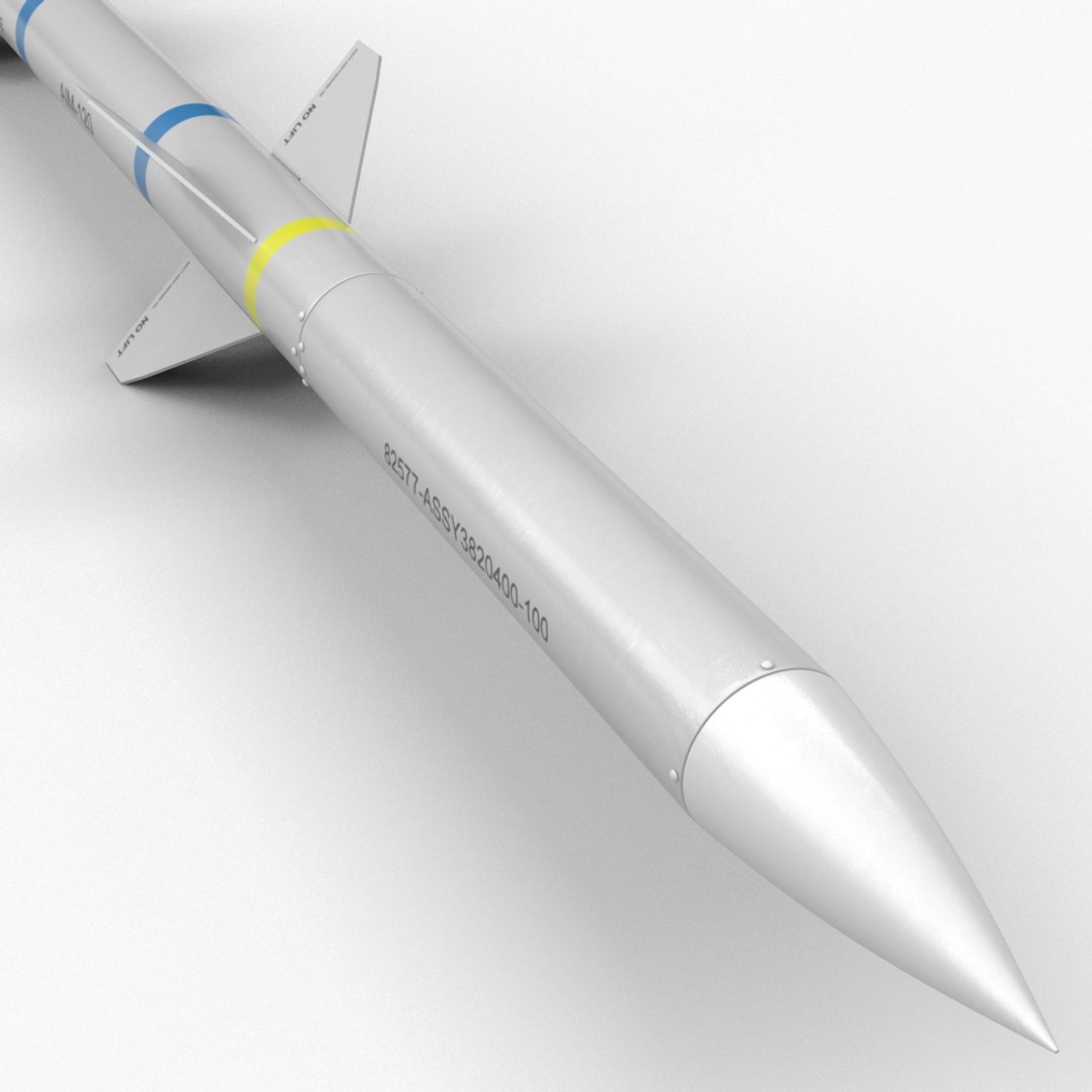 Aim-120 Missile 3d C4d