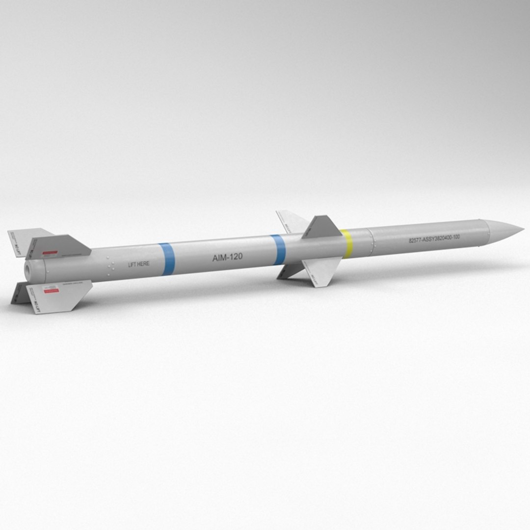 Aim-120 Missile 3d C4d