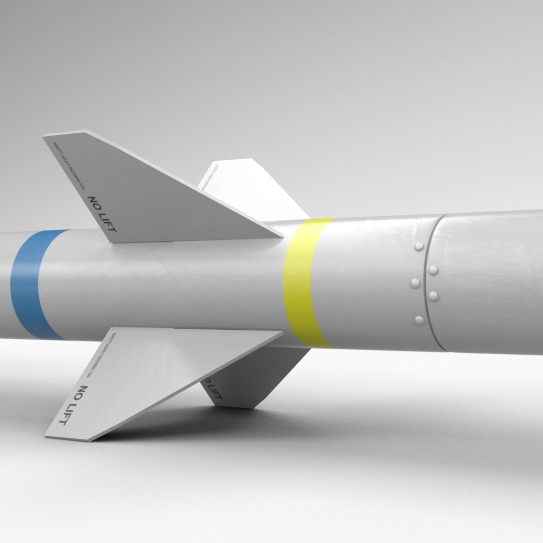 Aim-120 Missile 3d C4d