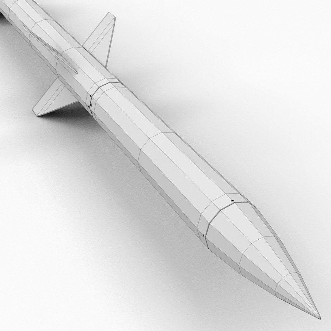 Aim-120 Missile 3d C4d