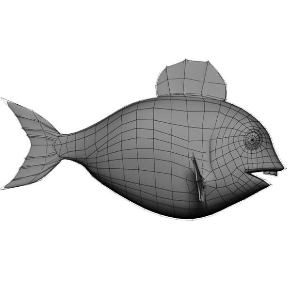 3ds max fish cartoon characters rigged