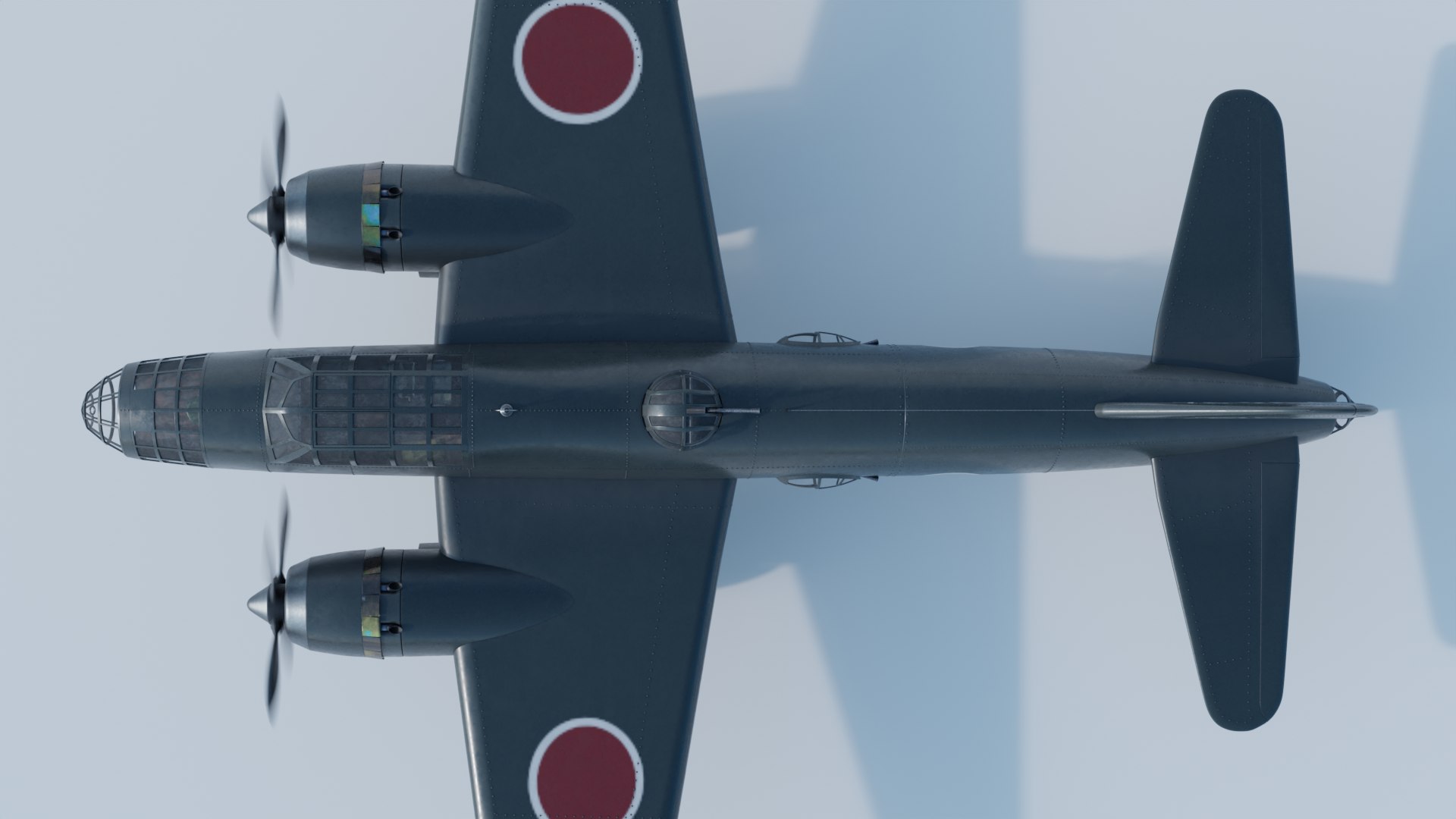 3D Mitsubishi G4M Airplane Model - TurboSquid 2003563