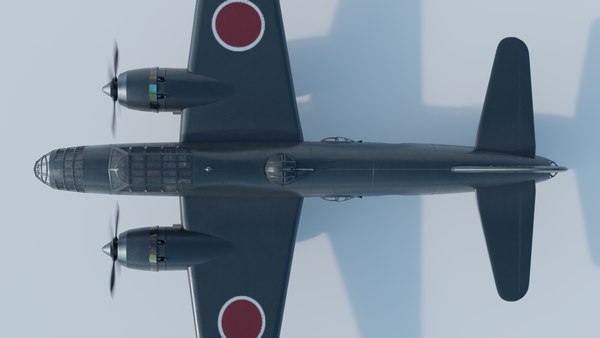 modelo 3d Avión Mitsubishi G4M - TurboSquid 2003563