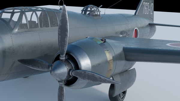 modelo 3d Avión Mitsubishi G4M - TurboSquid 2003563