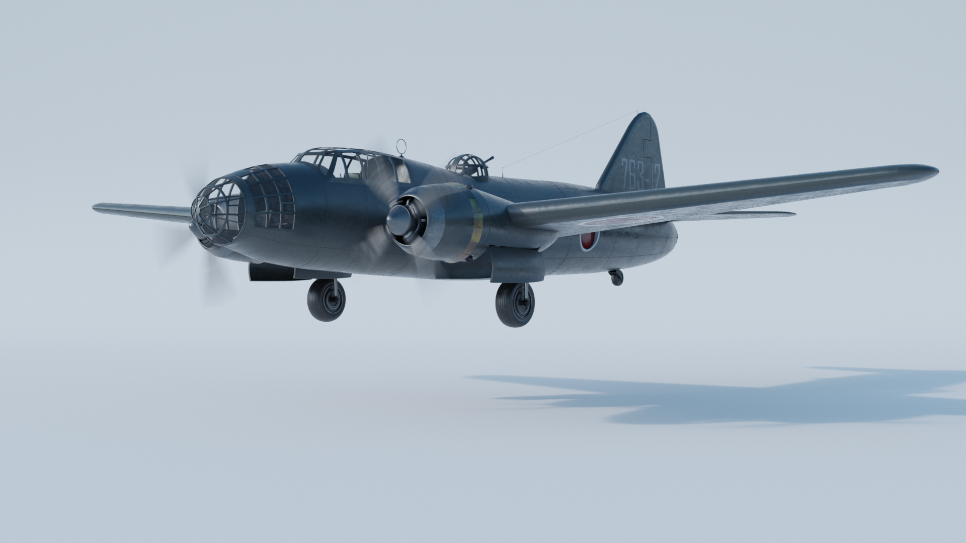 3D Mitsubishi G4M Airplane model - TurboSquid 2003563