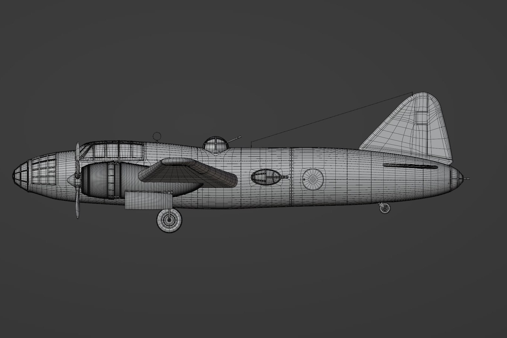 3D Mitsubishi G4M Airplane model - TurboSquid 2003563