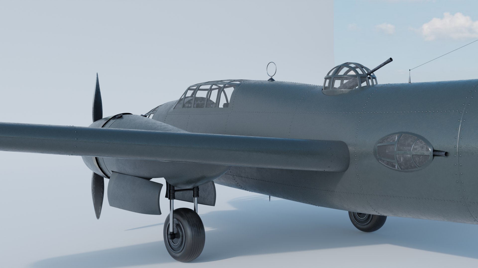 3D Mitsubishi G4M Airplane model - TurboSquid 2003563