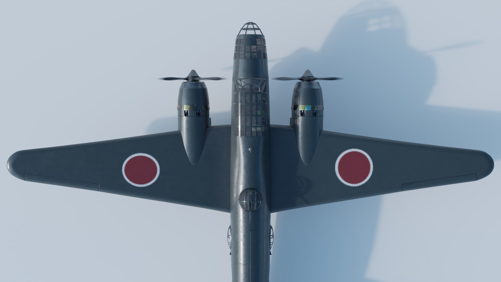 3D Mitsubishi G4M Airplane model - TurboSquid 2003563