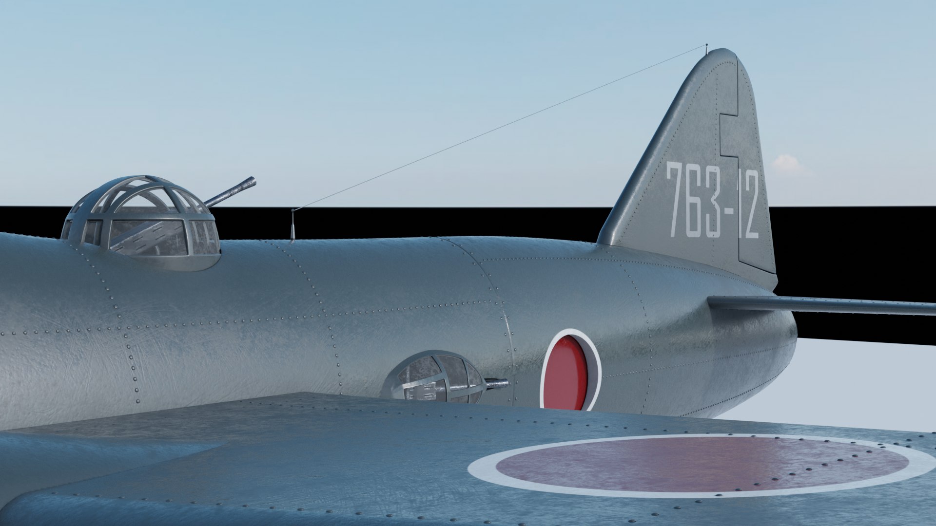 3D Mitsubishi G4M Airplane model - TurboSquid 2003563