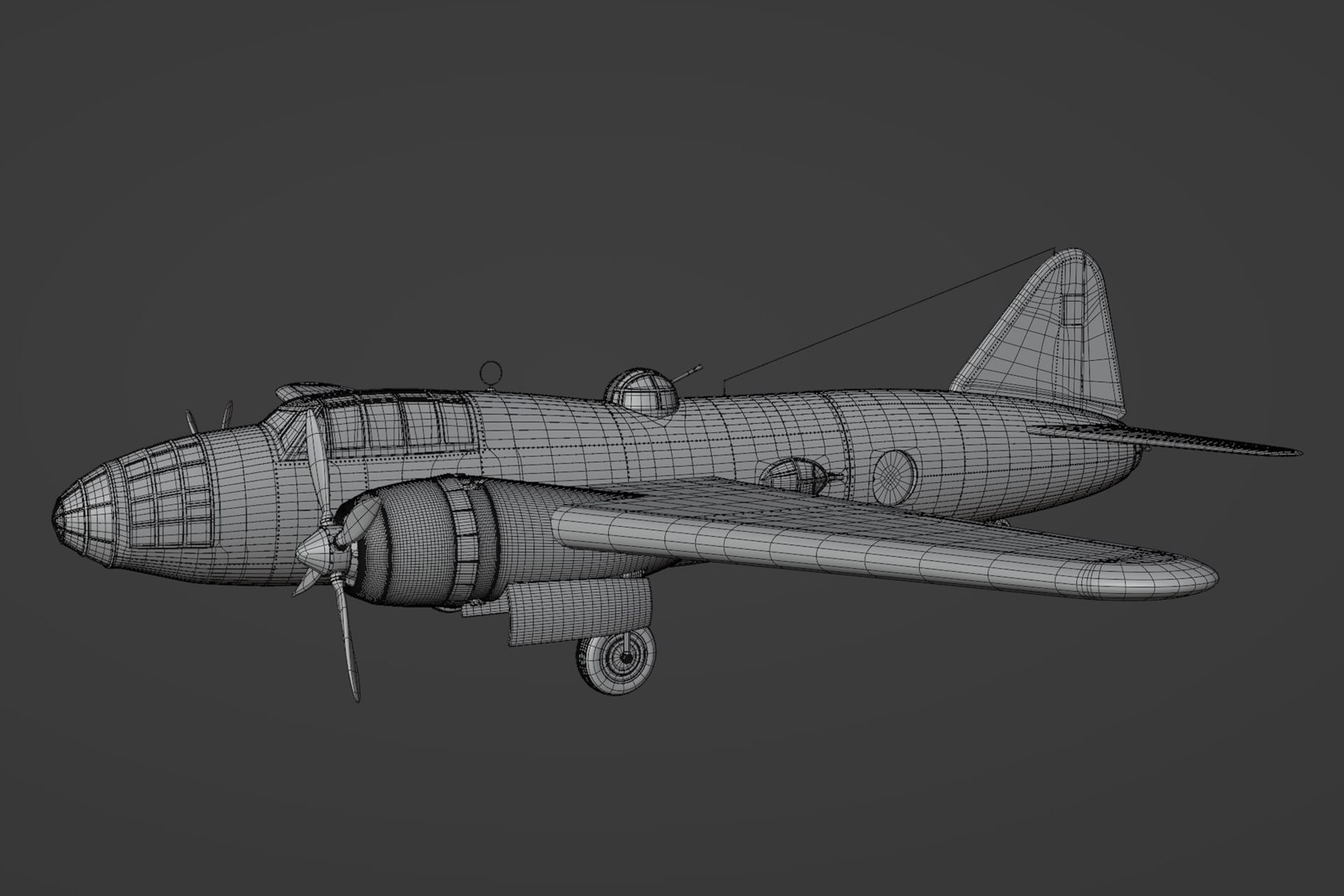 3D Mitsubishi G4M Airplane model - TurboSquid 2003563